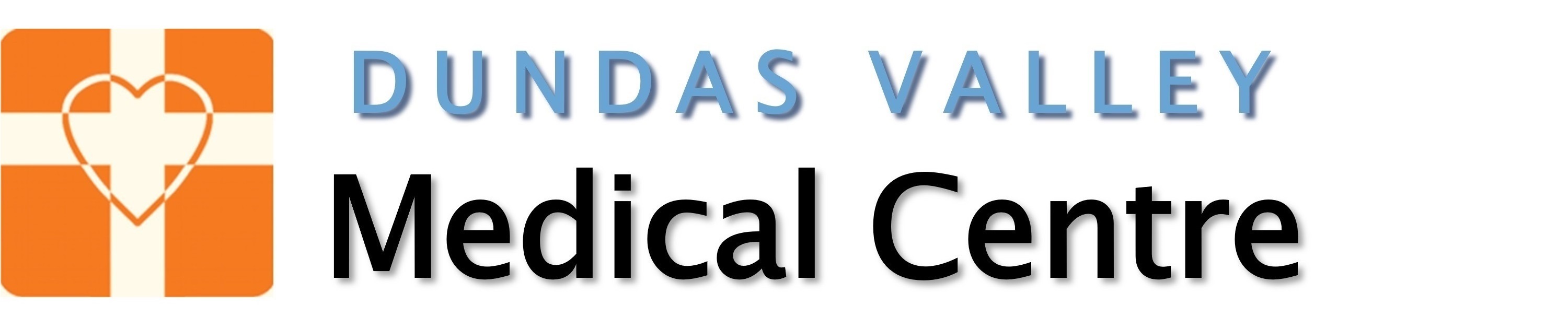 DVMC reception sign white bg long – Dundas Valley Medical Centre